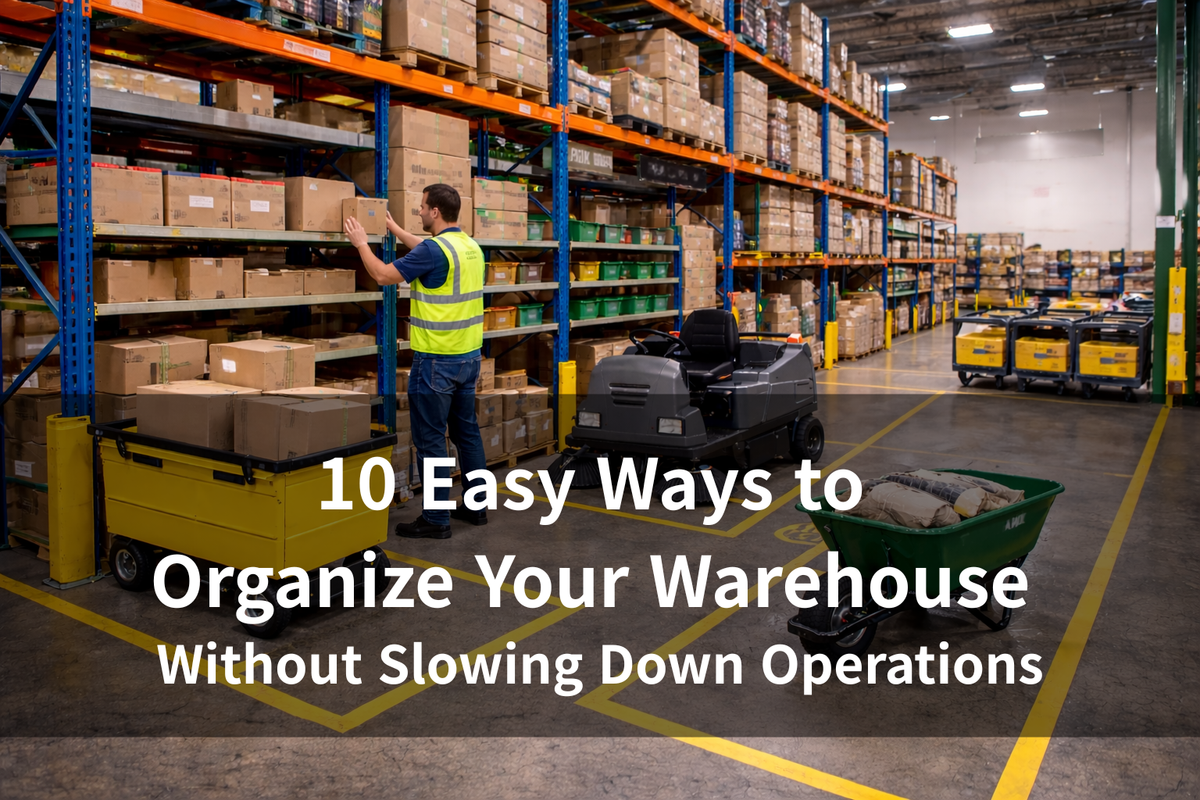 10 Easy Ways to Organize Your Warehouse Without Slowing Down Operation