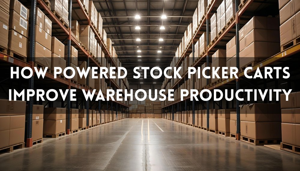 How Powered Stock Picker Carts Improve Warehouse Productivity