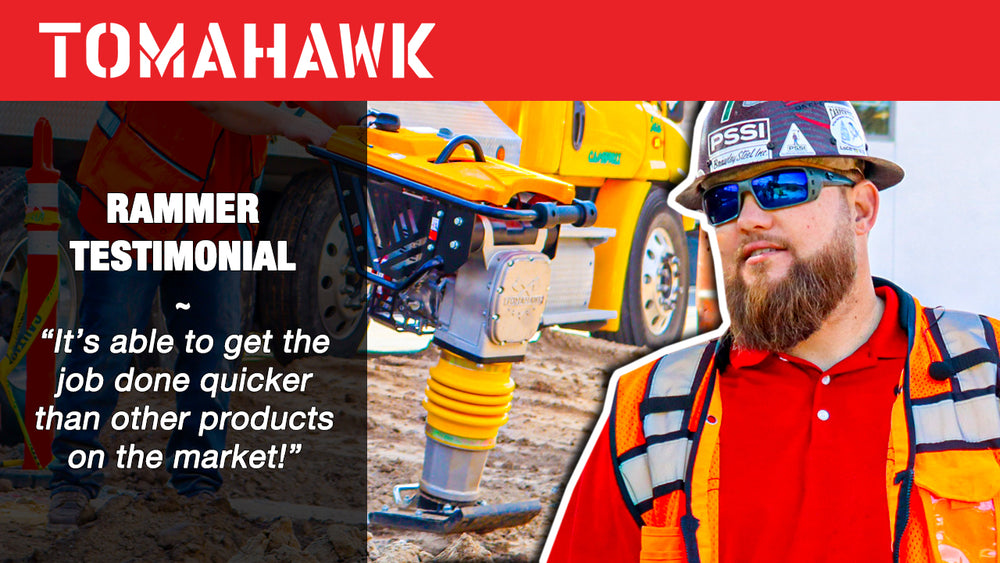 Pros React to the TOMAHAWK 3.6HP Tamping Rammer powered by Honda