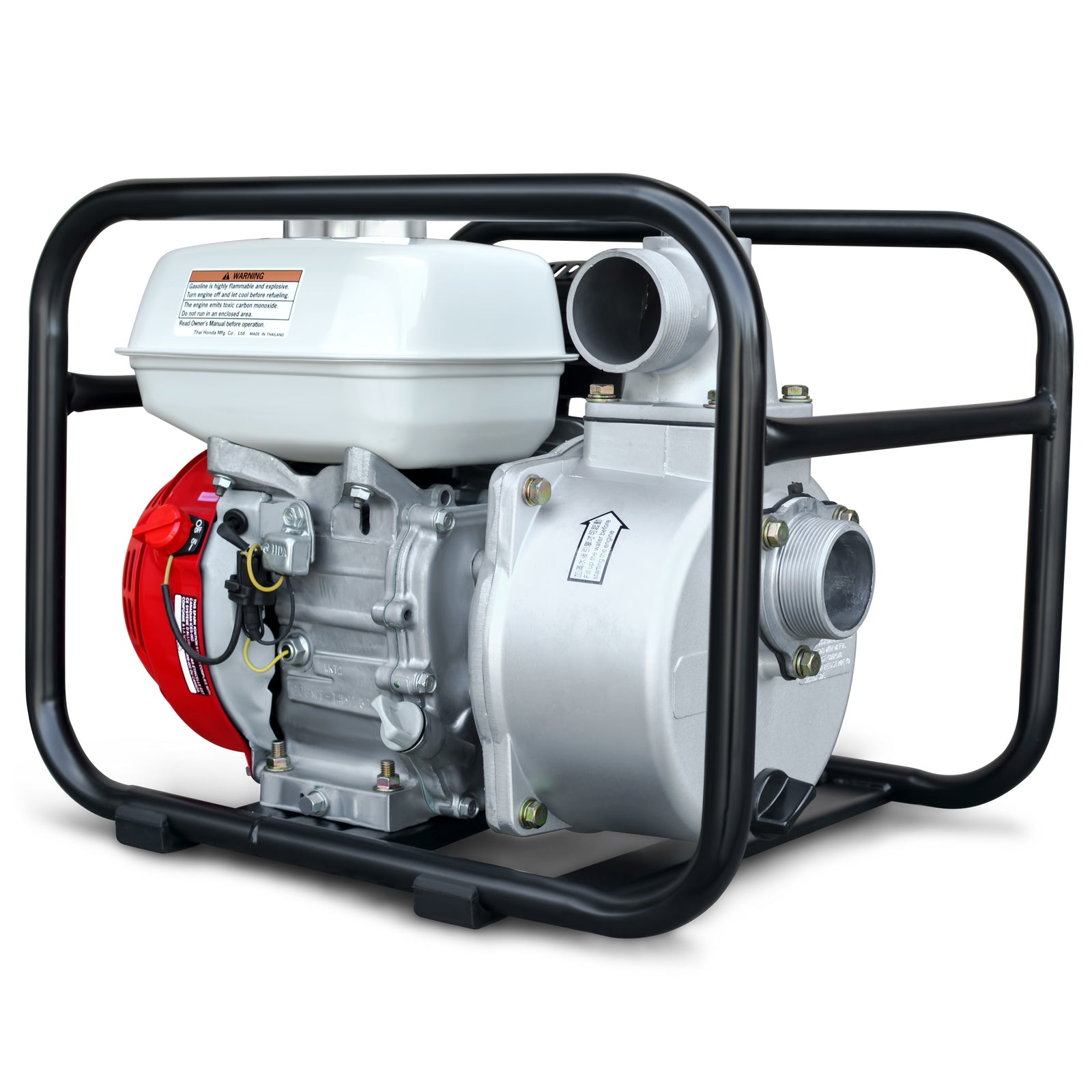 2 Inch Trash Water Pump 164 GPM 3.5HP GX120 powered by Honda Portable ...