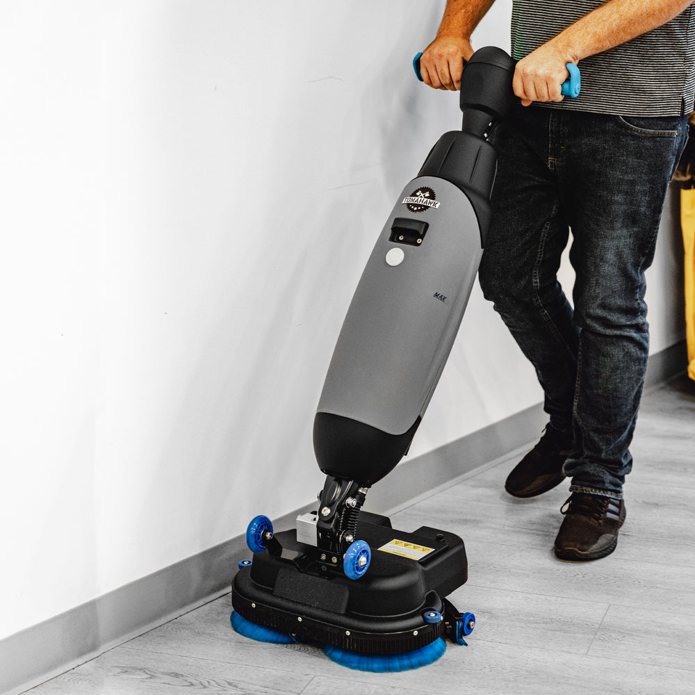 Electric Floor Scrubber Cleaner with 18” Power Mop Brushes Cordless 36