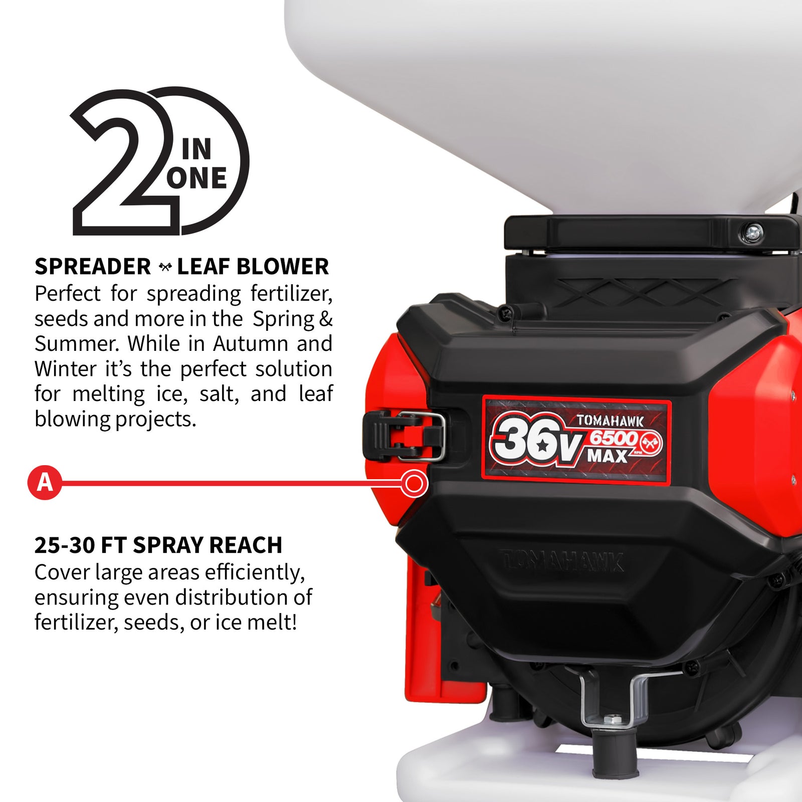 PRE ORDER: 5 Gal Battery-Powered Fertilizer Spreader Broadcast Lawn Se ...