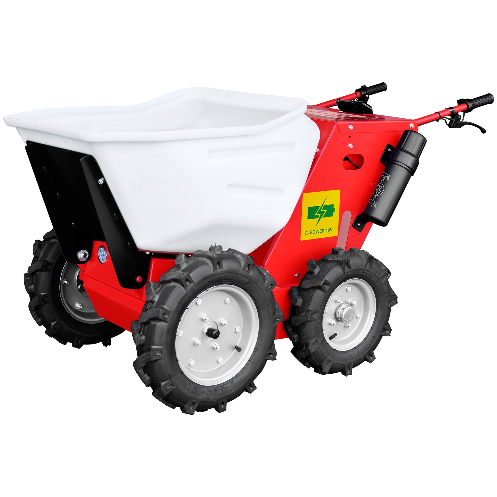 30" Concrete Power Buggy Electric Battery Mini Dumper 660-lb. Bucket C ...