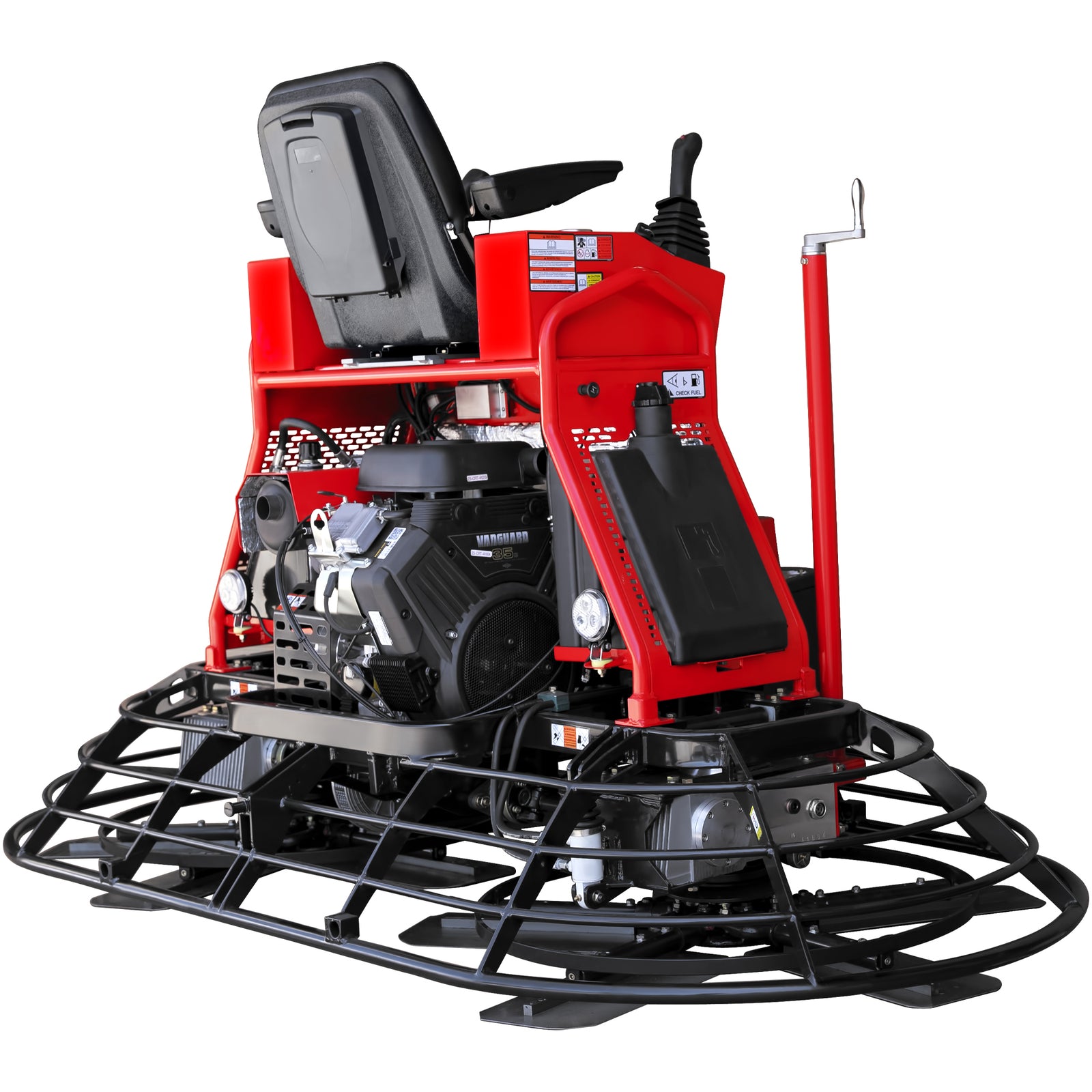 8 Foot Ride-On Concrete Power Trowel with 35HP Vanguard Engine ...