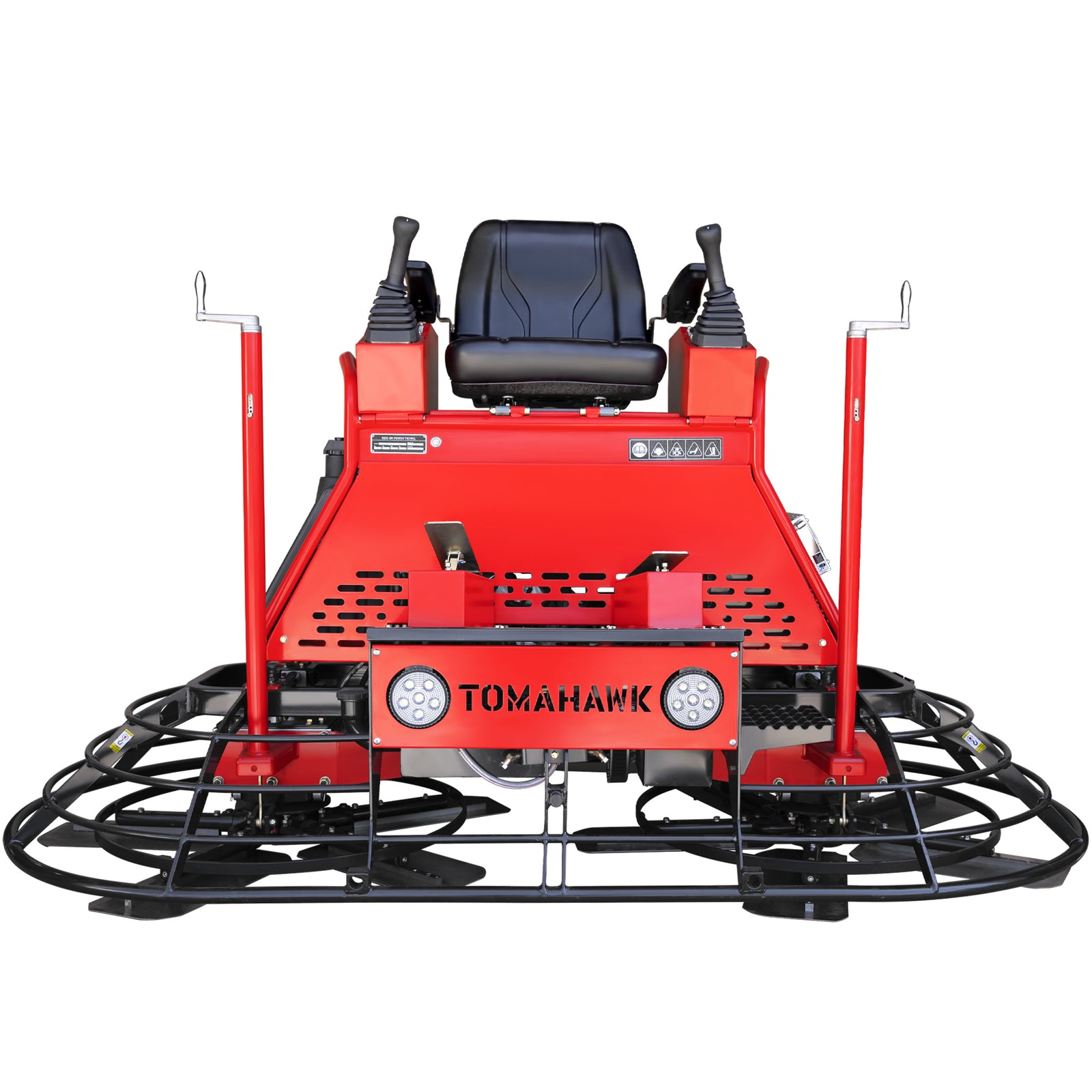 8 Foot Ride-On Concrete Power Trowel with 35HP Vanguard Engine ...