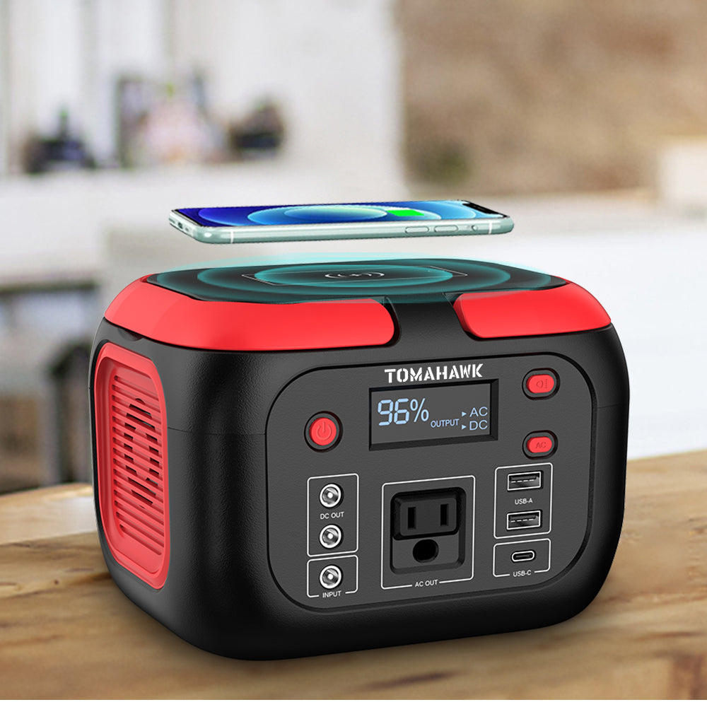 Tomahawk Portable Power Station, 155Wh 200W 4-Port Backup Lithium Batt ...