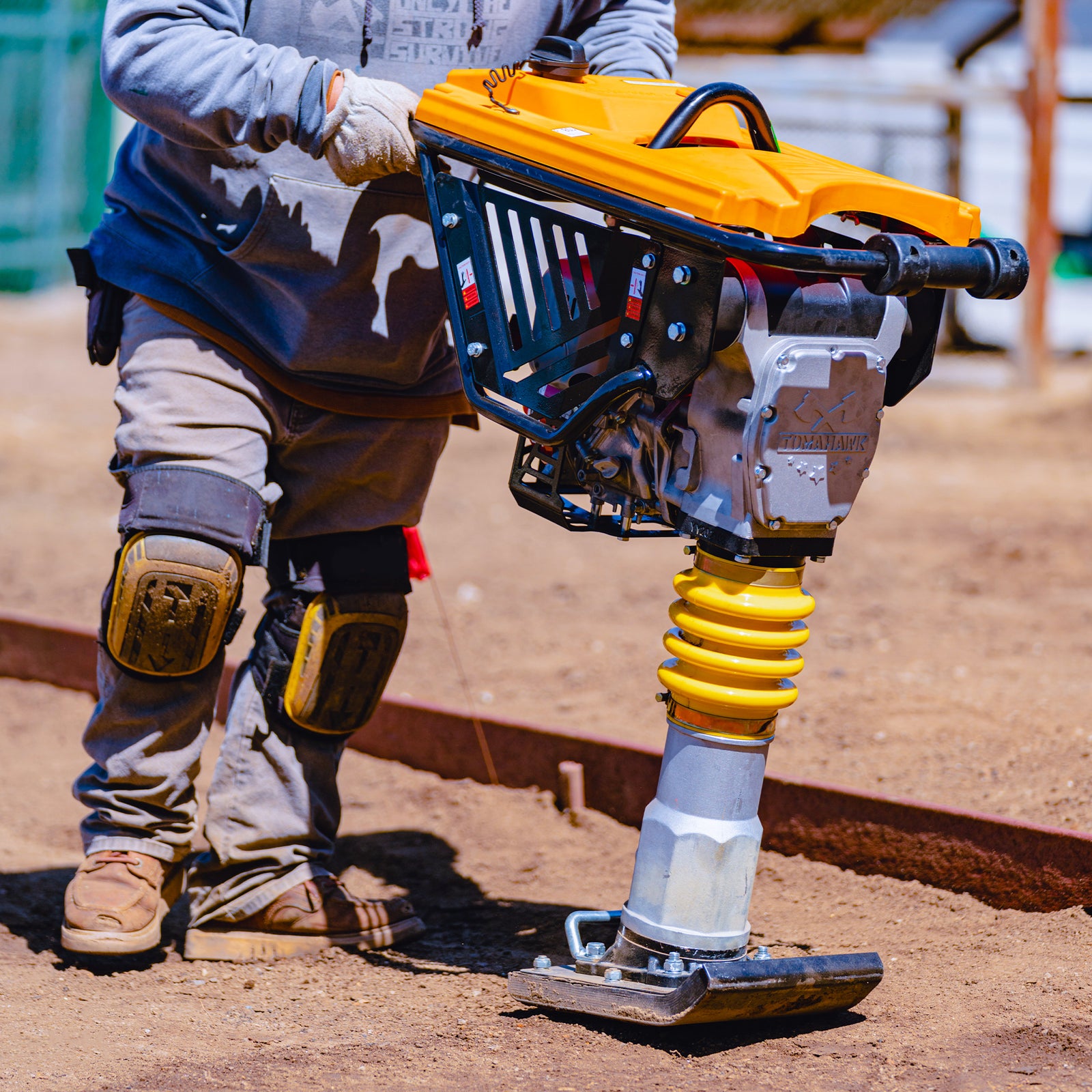 3 HP Honda Vibratory Rammer Tamper with Honda GX100 Engine 3350 lbs/ft ...