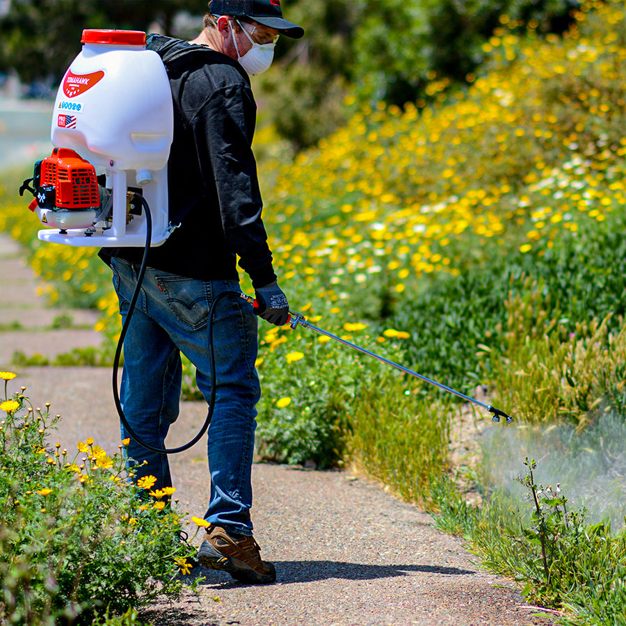 5 Gallon Gas Power Backpack Sprayer with Twin Tip Nozzle for Pesticide