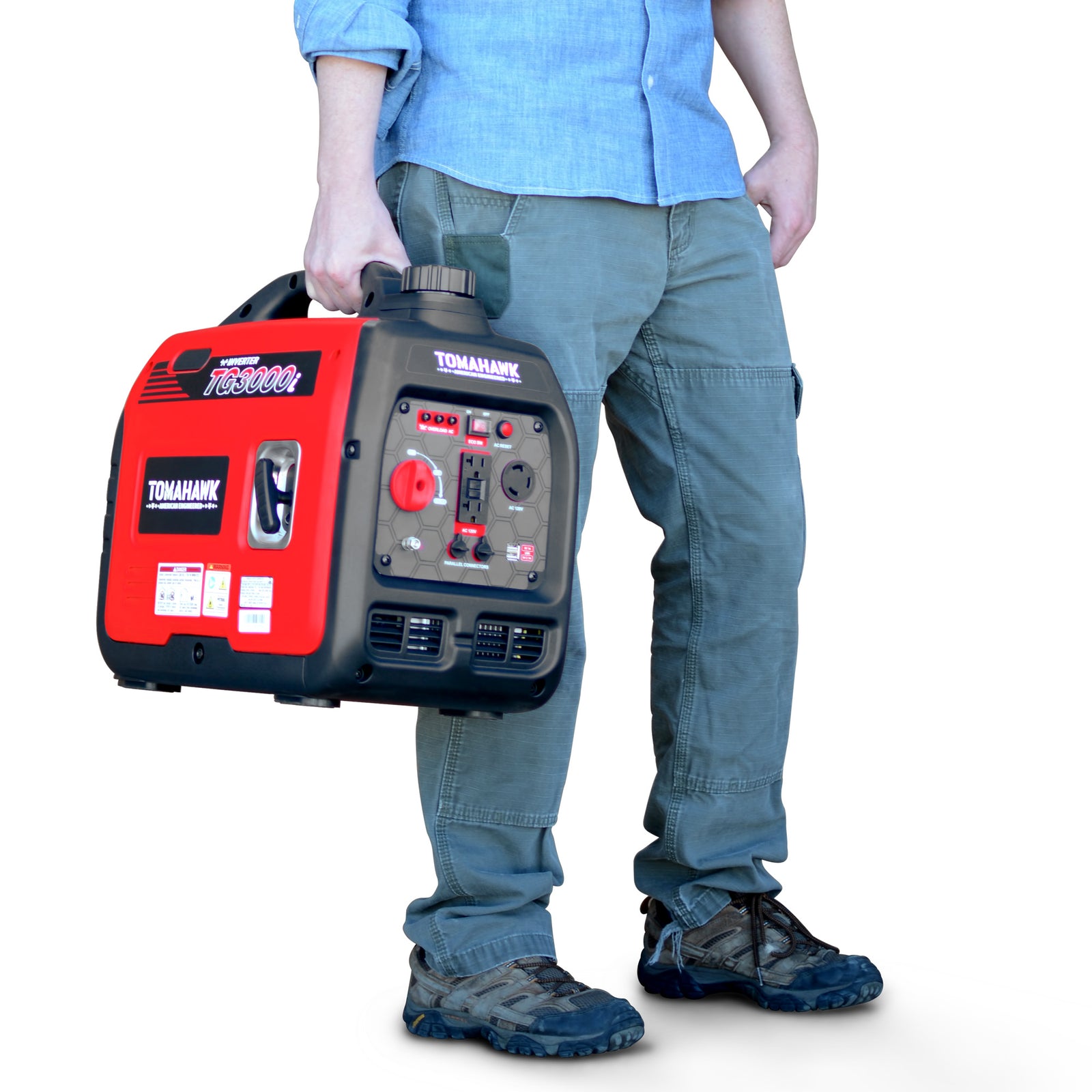 3000 Watt Inverter Generator Super Quiet Portable Gas Power Profession ...