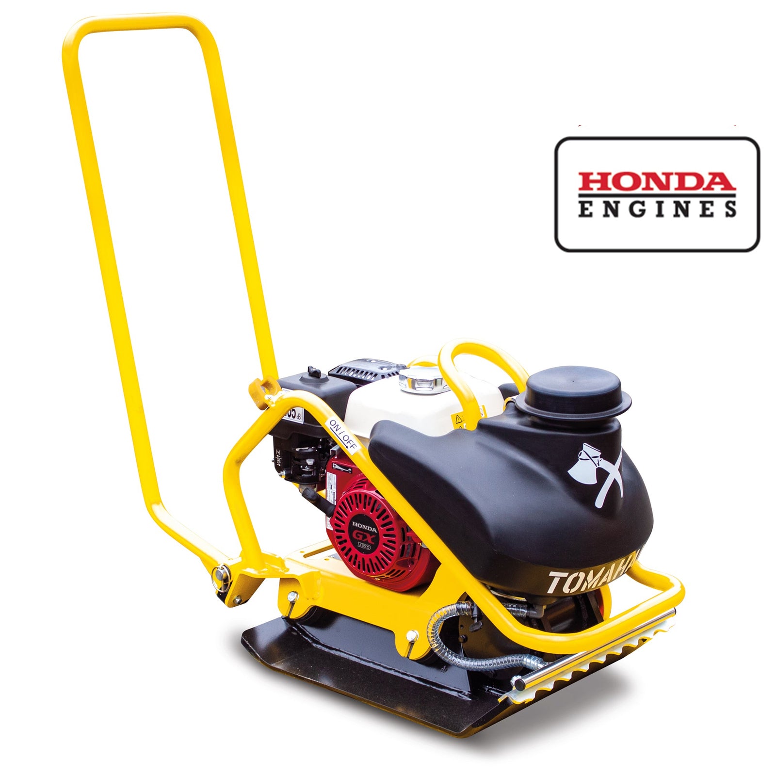5.5 HP Honda Vibratory Plate Compactor for Asphalt Aggregate Soil Comp ...