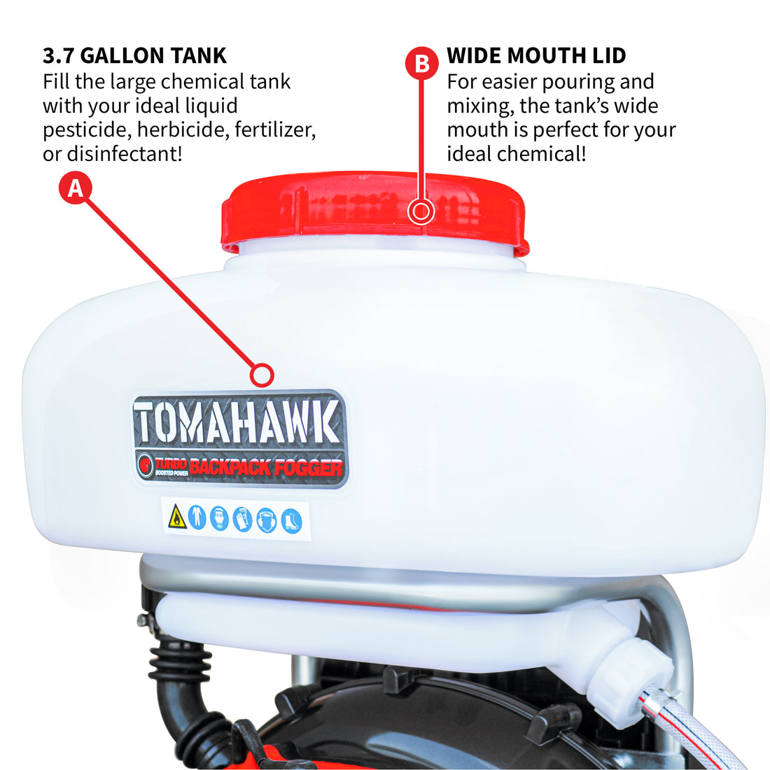 3.7 Gal Turbo Boosted Backpack Mosquito Fogger Leaf Blower for Pest Co